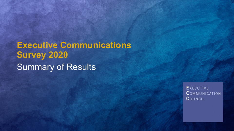 State of Exec Comms (Original Study, June 2020) | Pro Rhetoric