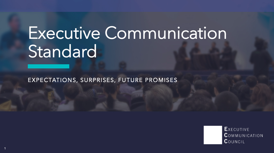 Executive Communication Standard (April 2022) | Pro Rhetoric
